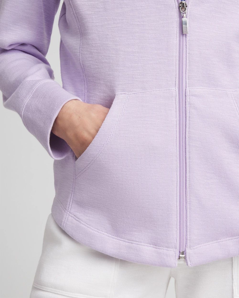 Zenergy® Beach Slub Zip-Front Hoodie | Chico's Zenergy® Beach Slub Zip-Front Hoodie | Chico's